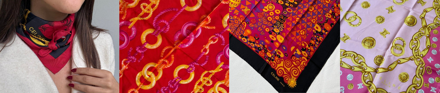 Vintage Celine scarf: the return of understated luxury – La Fille des ...